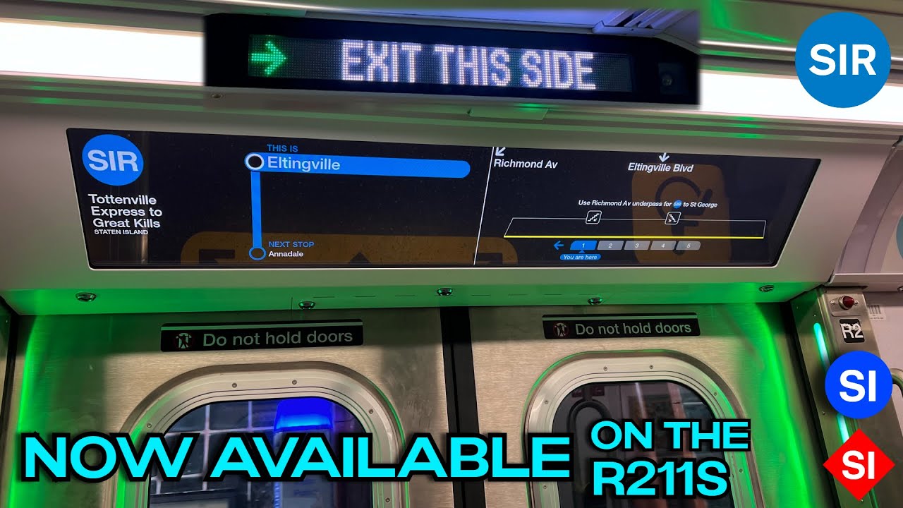 Platform information displays now active on the R211S | MTA Staten ...