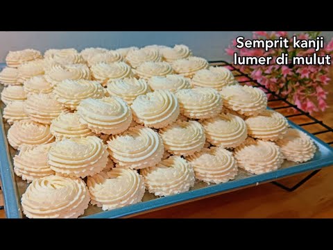 Resep Semprit kanji renyah lumer di mulut