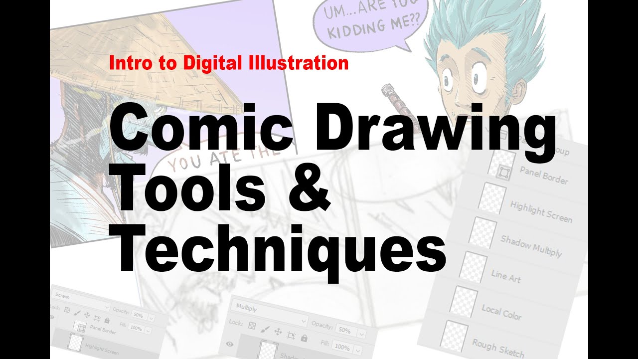 Comic Drawing Tools & Techniques - YouTube