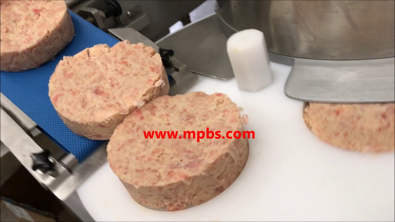 Gesame MH Super 114 Automatic Hamburger Machine with Conveyor - YouTube