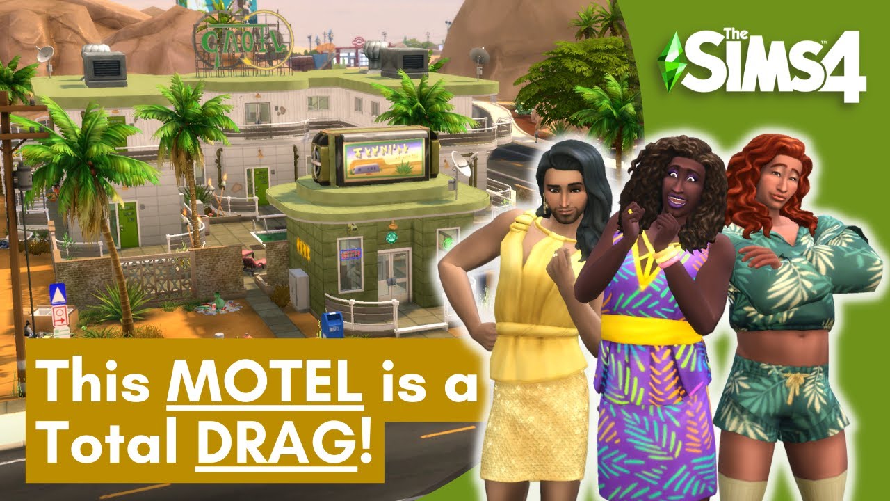A Grungy MOTEL fit for QUEENS | Sims 4 Drag Queen Rental - YouTube