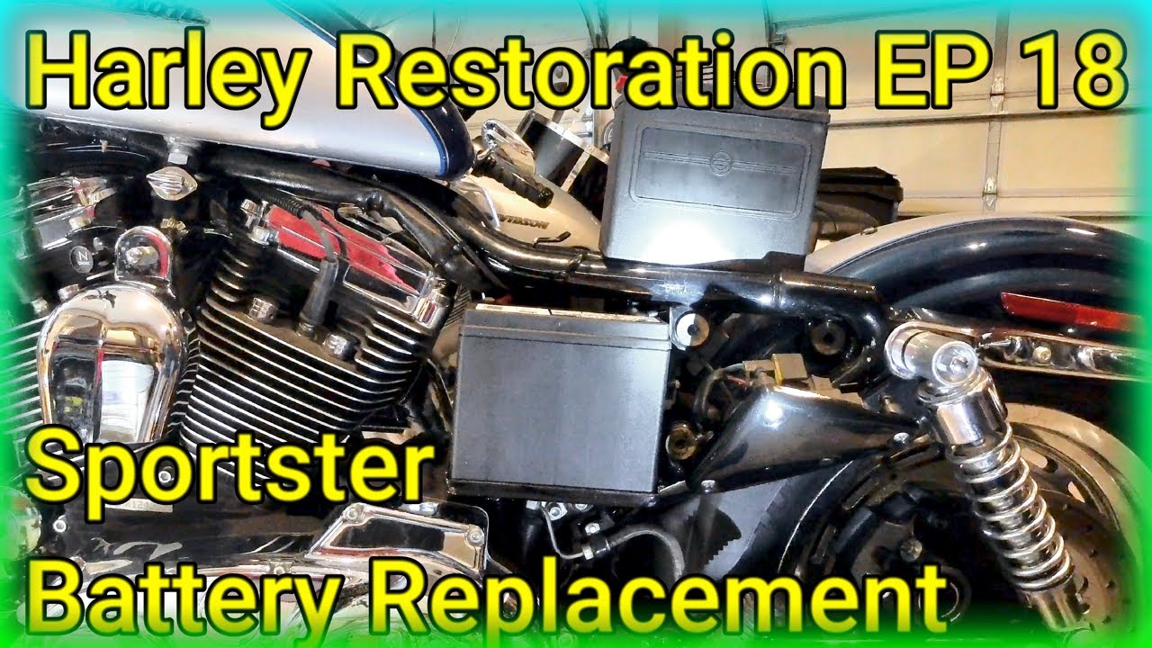 Harley Restoration Ep 18 | Sportster Battery Replacement - Is Non HD ...