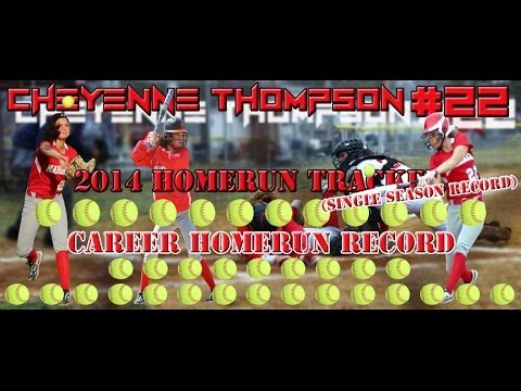 CHEYENNE THOMPSON 2014 HOME RUNS(watch in HD, Volume up!) - YouTube