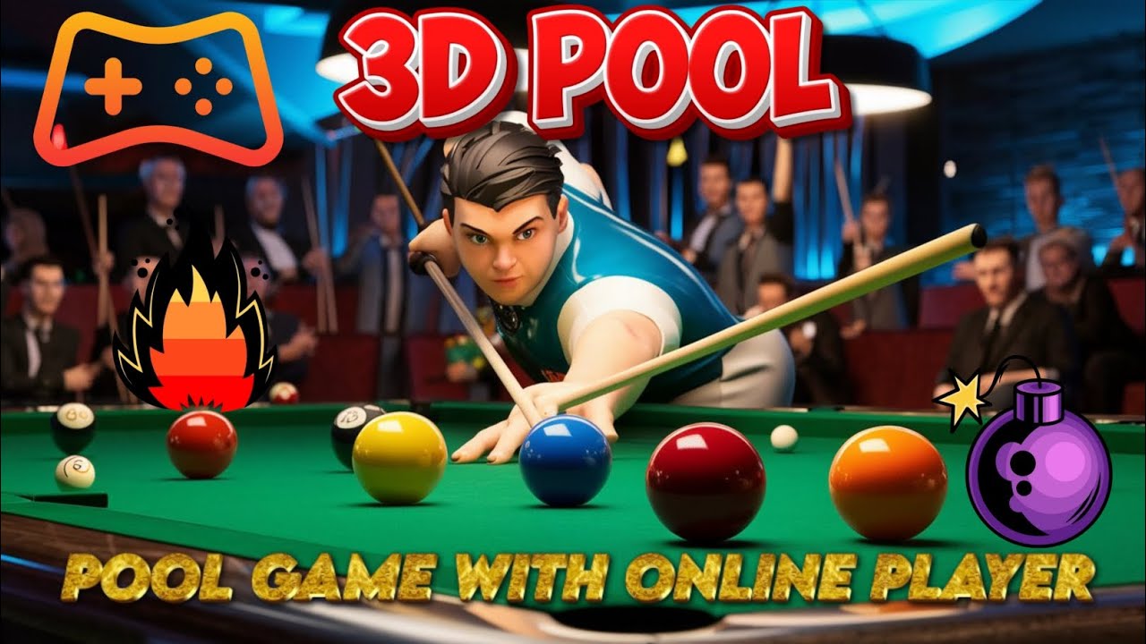 3D POOL GAME ONLINE PLAYER @GamesParkGP #gaming #games - YouTube