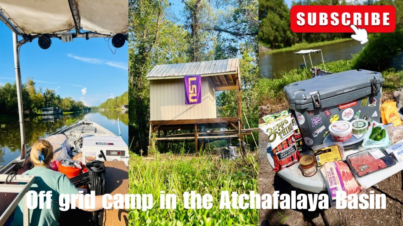Building my off grid camp in the Atchafalaya Basin - YouTube