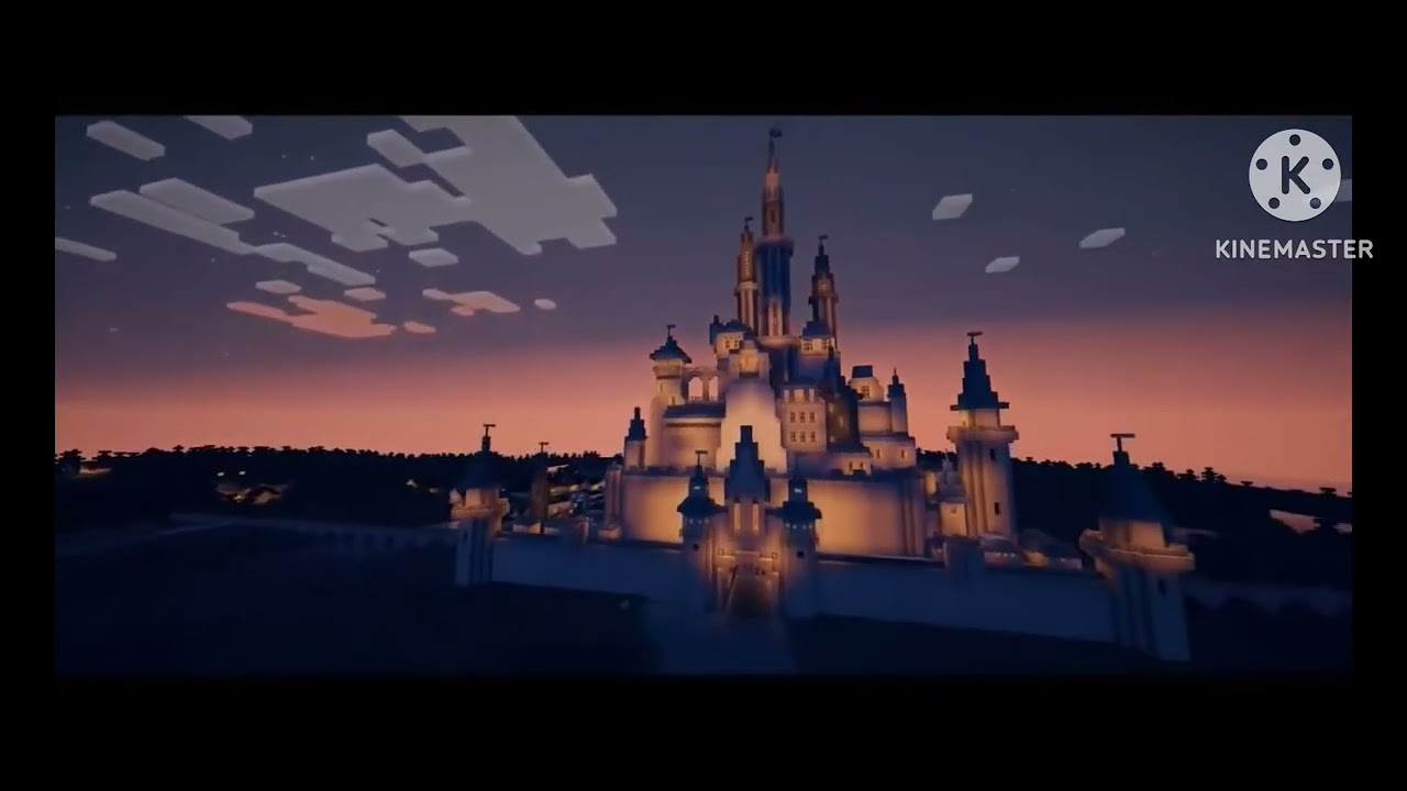 Disney logo Minecraft triple tone - YouTube