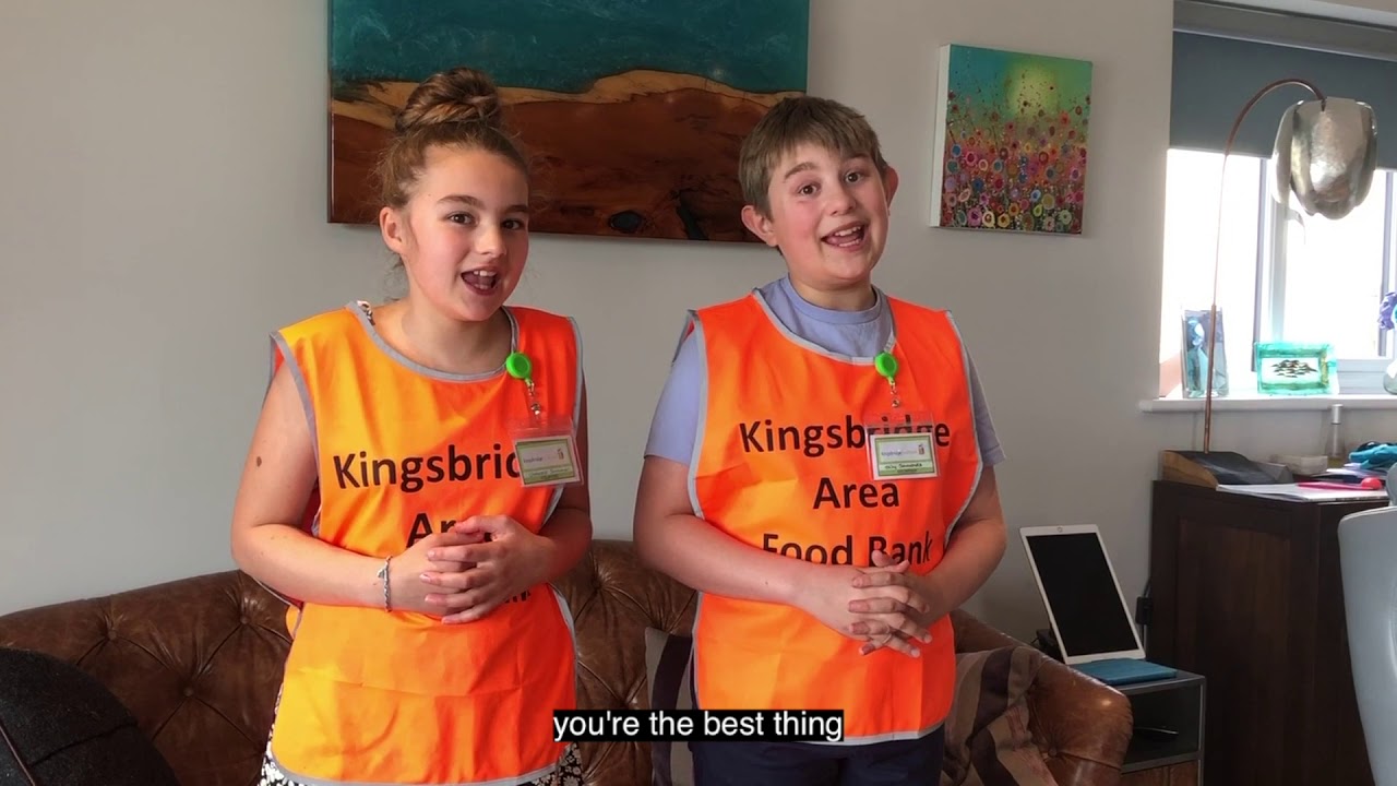 Olly & Charlotte Simmonds fundraise for Kingsbridge Food Bank - YouTube