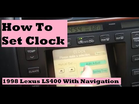 How To Set Clock - 1998 Lexus LS400 (Changing Time on LS400 With ...
