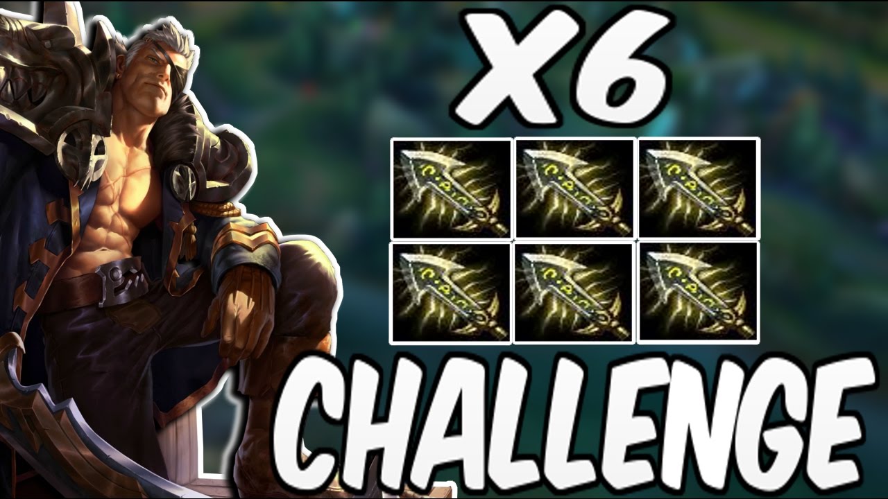 SIX INFINITY EDGE CHALLENGE!!! | 516 TOTAL ATTACK DAMAGE | - YouTube