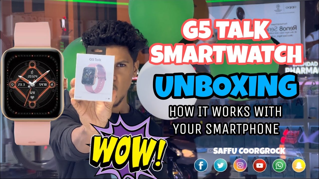 G5 TALK SMARTWATCH | 😲HOW IT WORKS.? | UNBOXING🤑 | X.CELL - YouTube