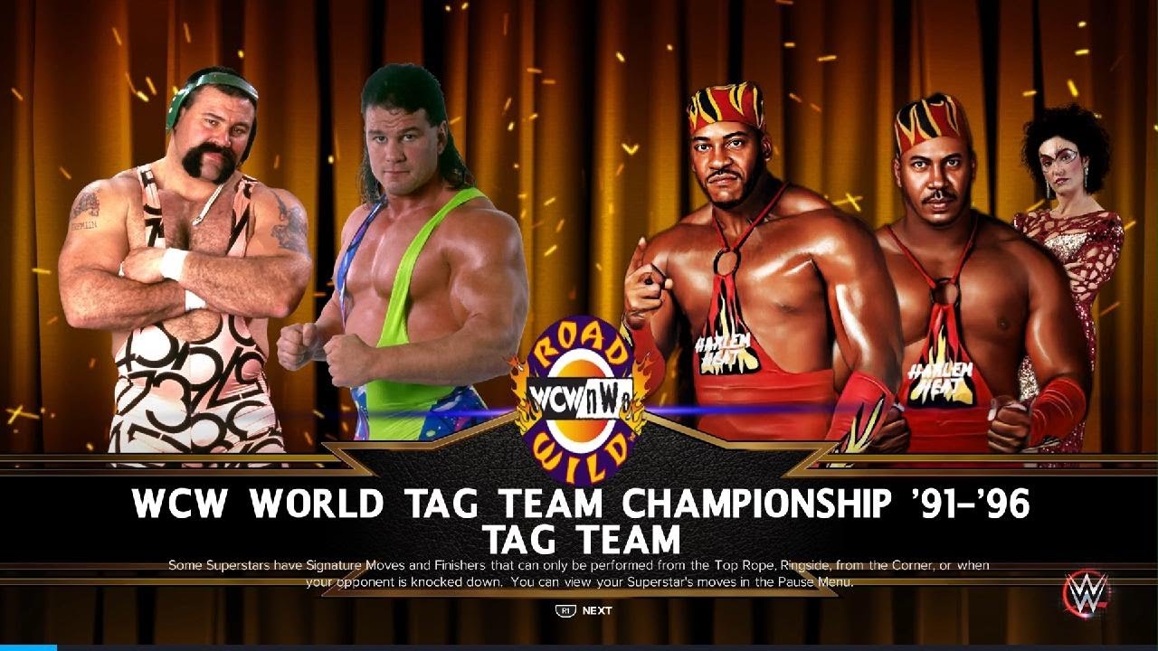 WWE 2K23 WCW Hogwild 96 The Steiner Brothers vs Harlem Heat (w ...