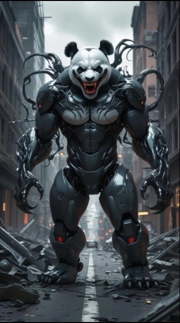 Kiska robotic Panda 🐼 sabse best hai #Spiderman #Venom #Ironman - YouTube