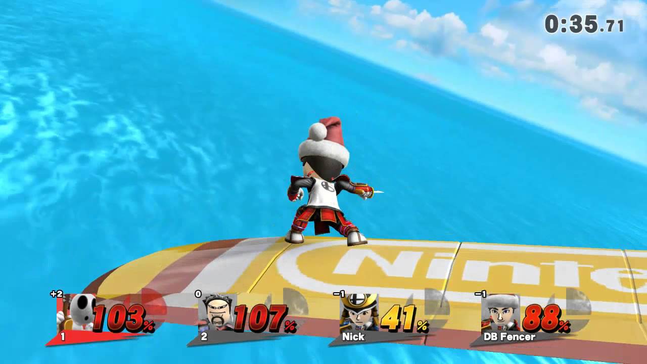 Smash Bros 4- Fun With Custom Miis - YouTube
