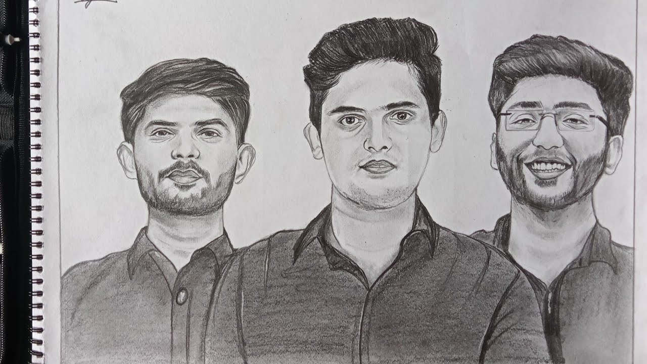 Sketch of Next toppers teachers #drawing - YouTube