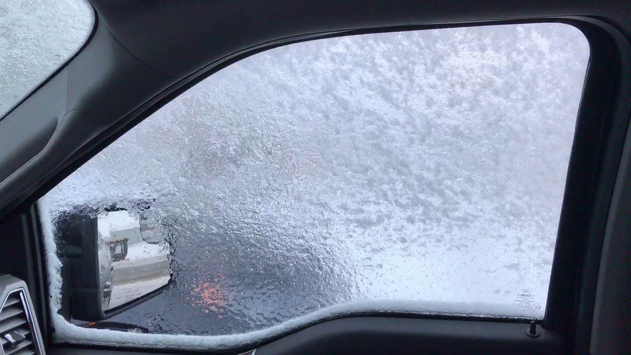 Ice Storm Creates A Window - YouTube