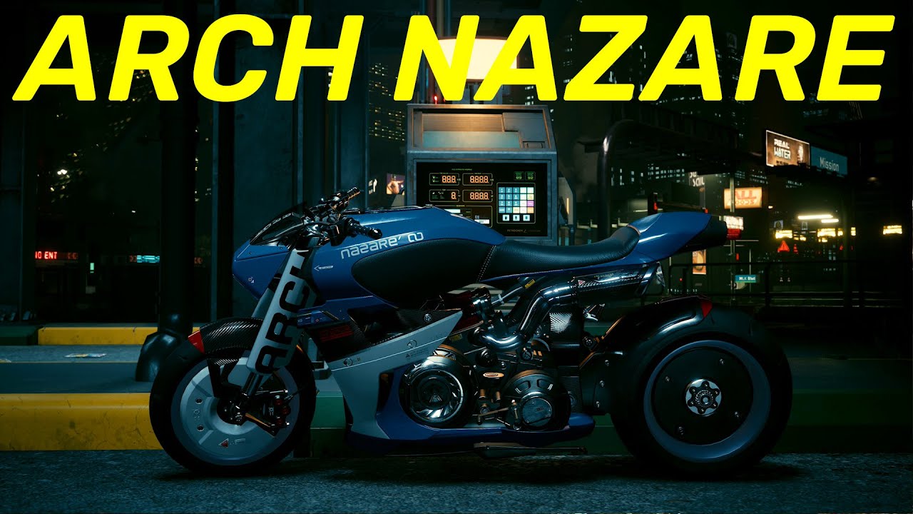 Cyberpunk 2077 ARCH Nazare Motorcycle Ride Night City Early Morning ...