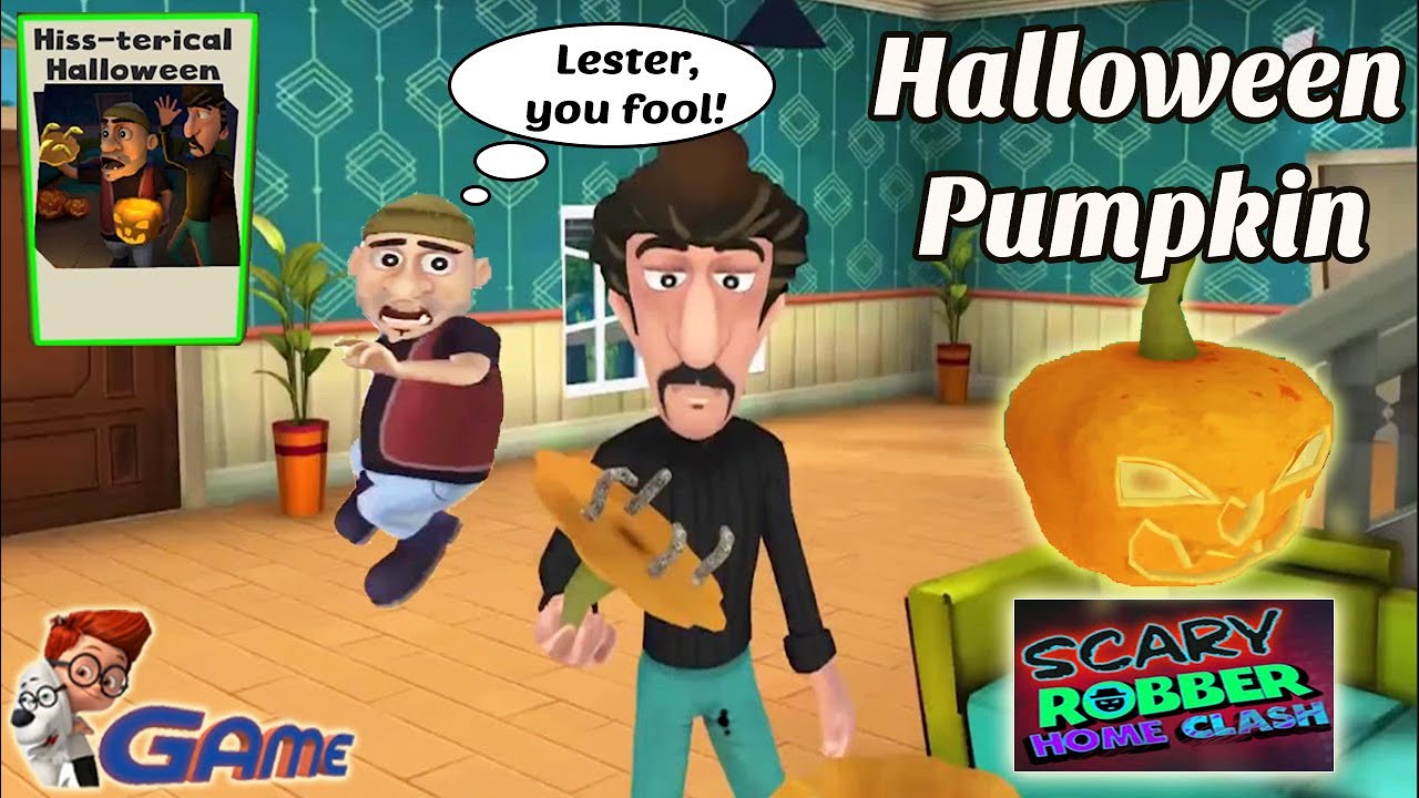 Scary Halloween Pumpkin (Hiss-terical Halloween) - Scary Robber Home ...