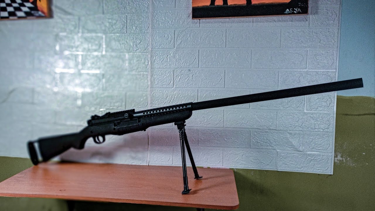 Airsoft sniper M801 d'cobra jhonson custom jadi M24 - YouTube