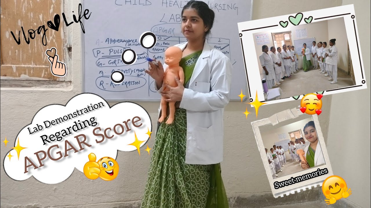 Hey!! again it's my Lab Demonstration regarding APGAR Score 😊|| #Vlog # ...
