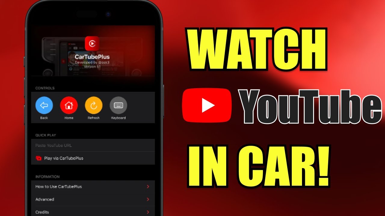 Watch YouTube in Car with CarTubePlus - Apple CarPlay/Android Auto Watch YouTube in Car Tutorial ...