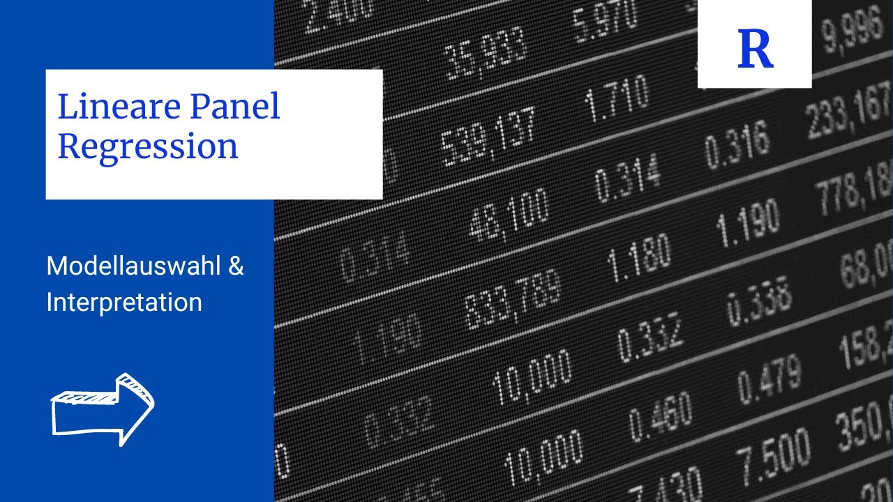 Lineare Panel Regression in R schätzen und interpretieren - YouTube