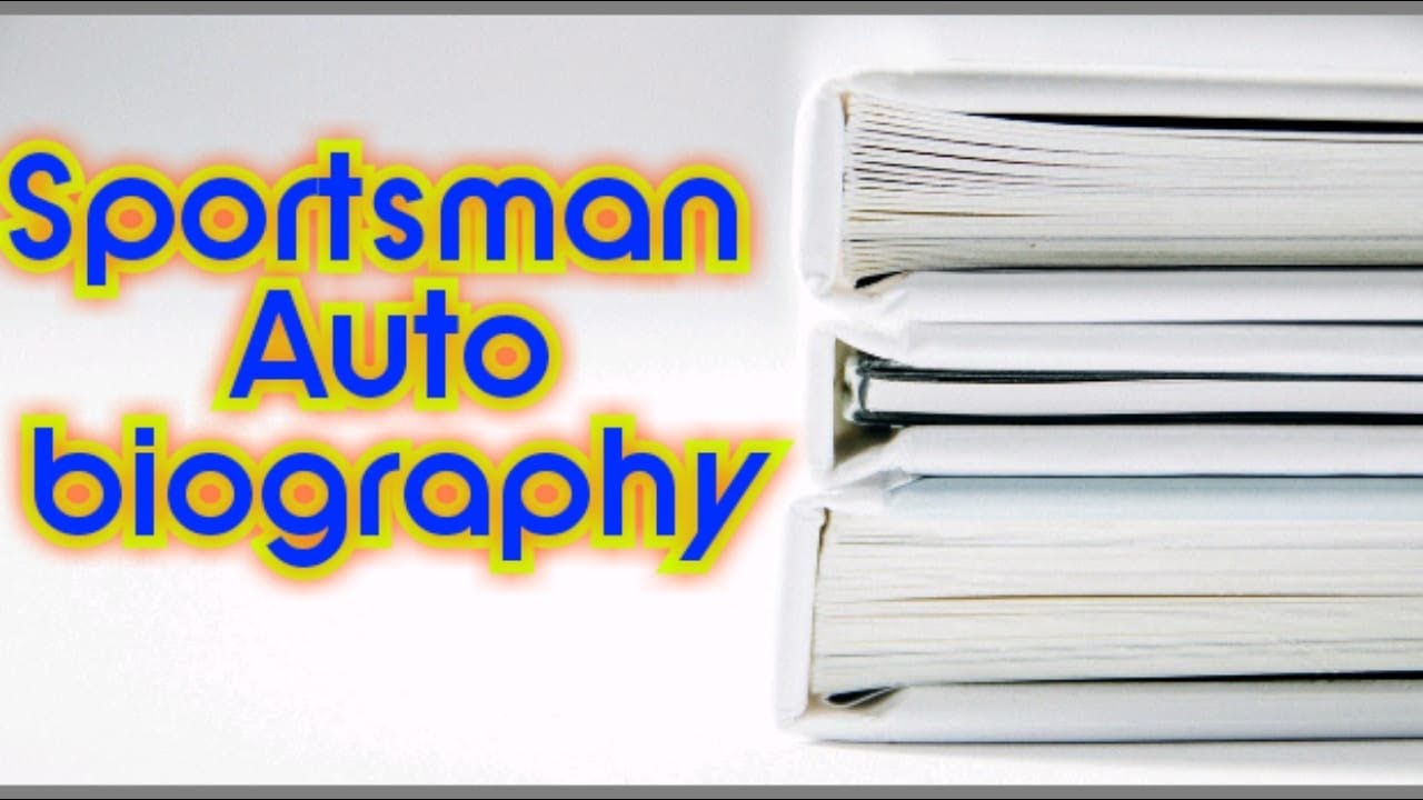 Sportsperson Autobiography | Books and authors. - YouTube