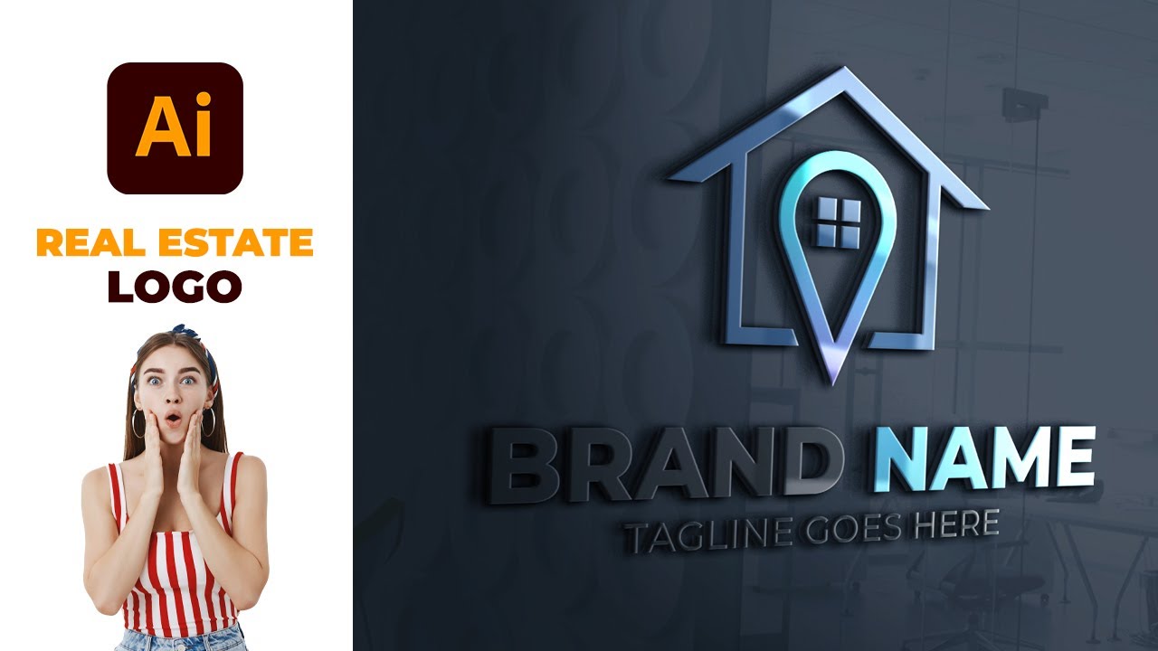 How to Make Your Real Estate Logo in Adobe Illustrator - YouTube