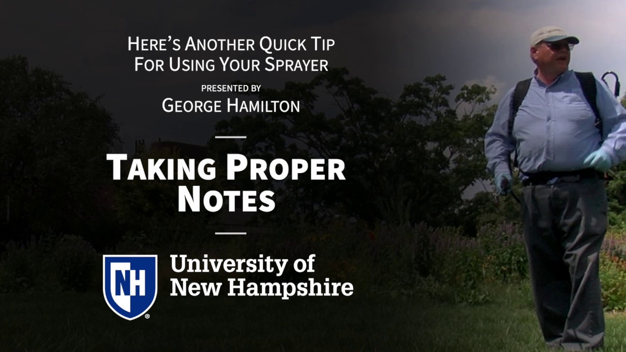 Quick Tips For Using Your Sprayer: Taking Proper Notes - YouTube