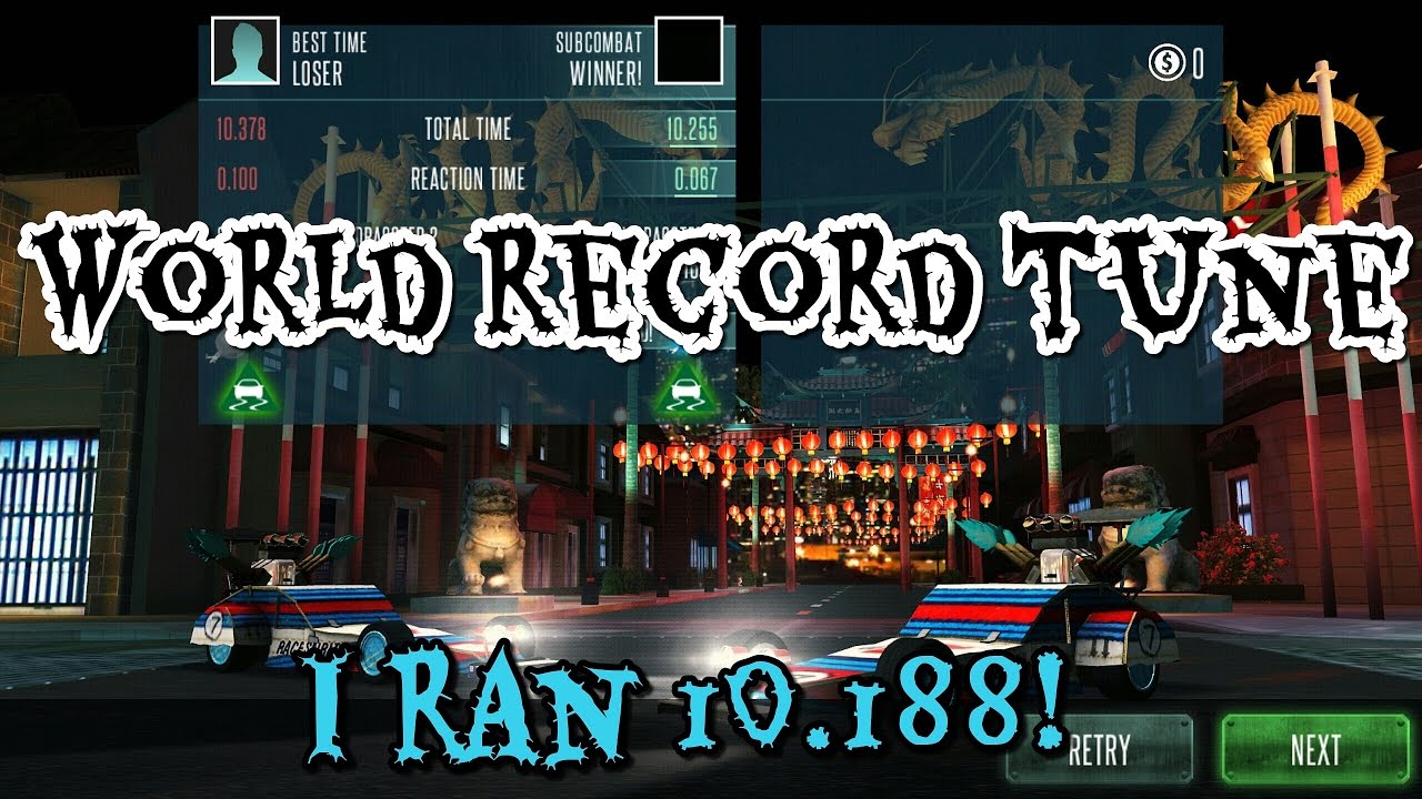 Racing Rivals Top Fool Dragster World Record set up + Perfect Launch ...