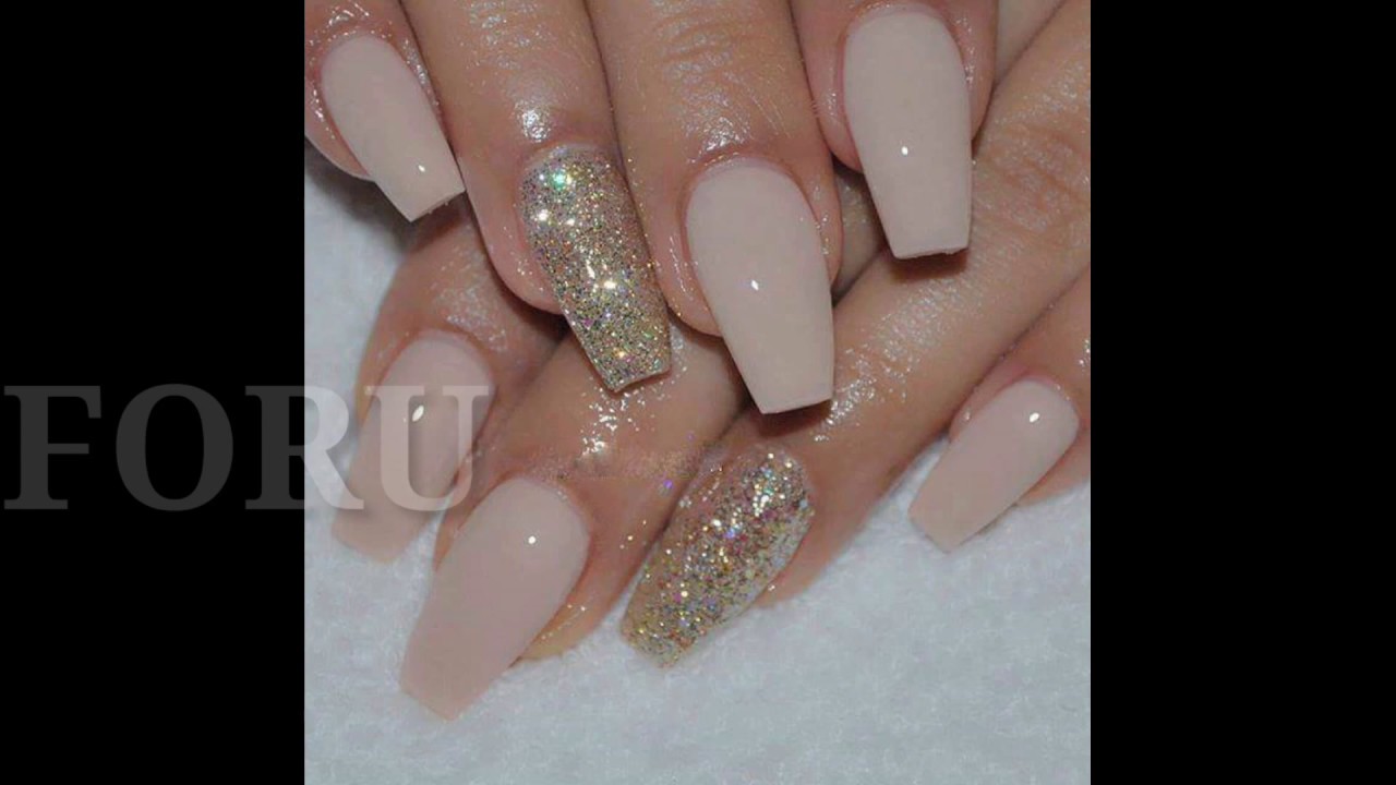 Simple shining nail art - YouTube