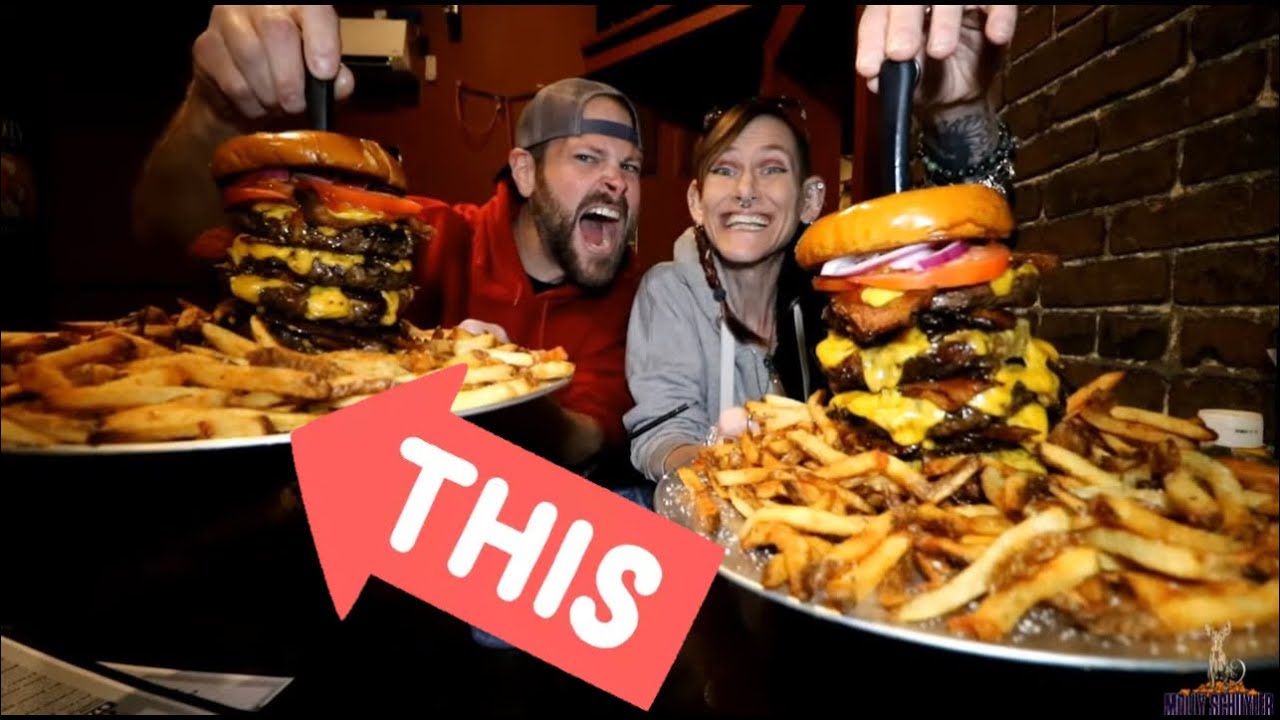 REBECCAS REVENGE! STACKED BURGER CHALLENGE PITTSBURGH STYLE ~ MOLLY ...