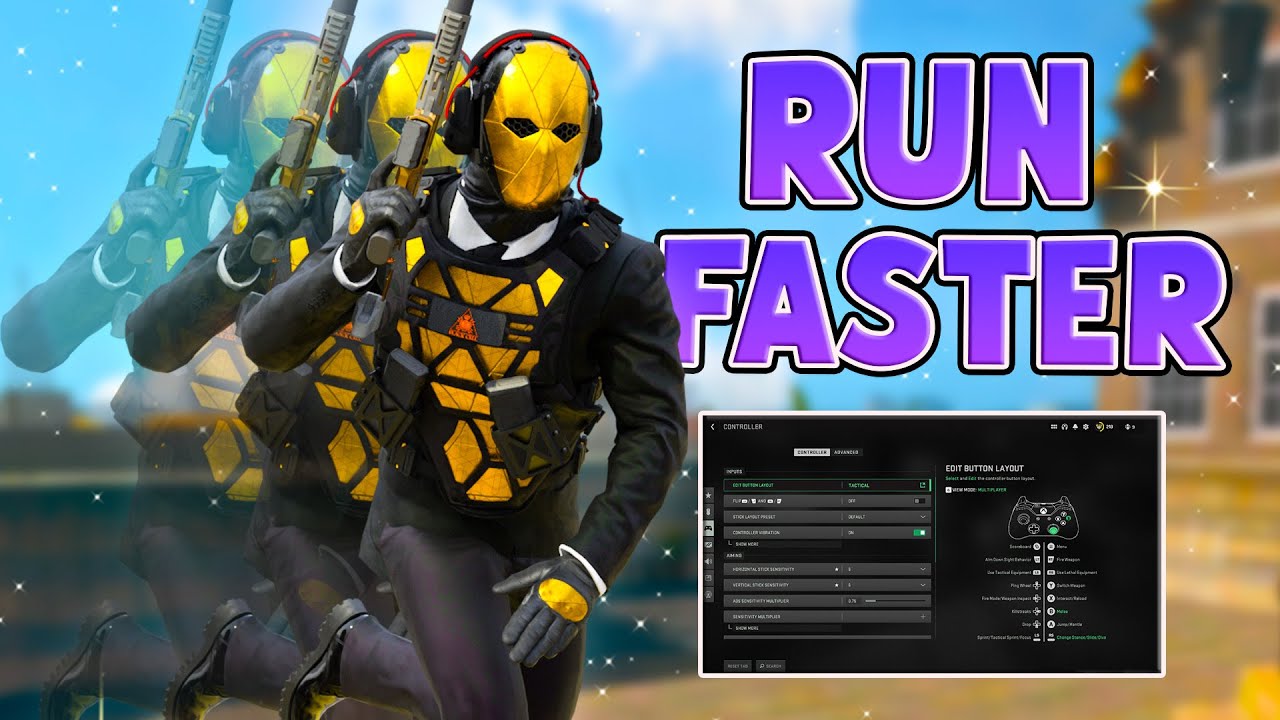 RUN FASTER in WARZONE 2! (Movement Tips and Tricks Settings)| PS4/PS5 ...