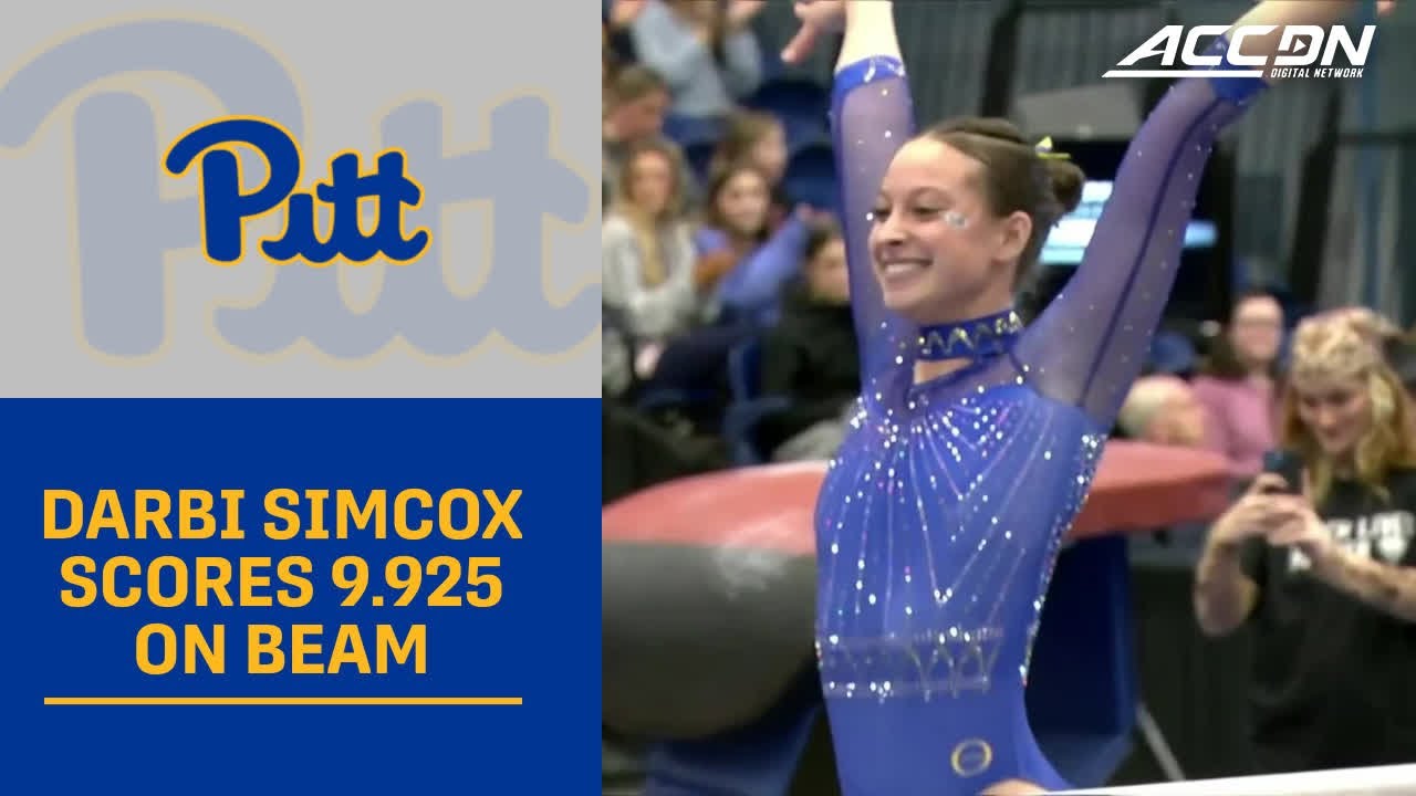 Pitt's Darbi Simcox Gets The High Score On The Beam vs. West Virginia ...