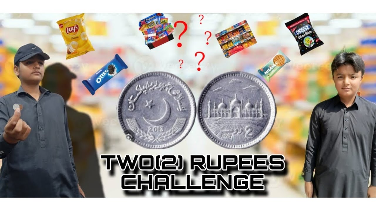 Two rupee challenge 😂//Gone wrong 😐//Shopkeeper????//Anus ikram vlogz ...