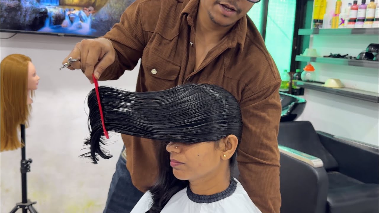 Long layer haircut tutorial / full easy way haircut - YouTube