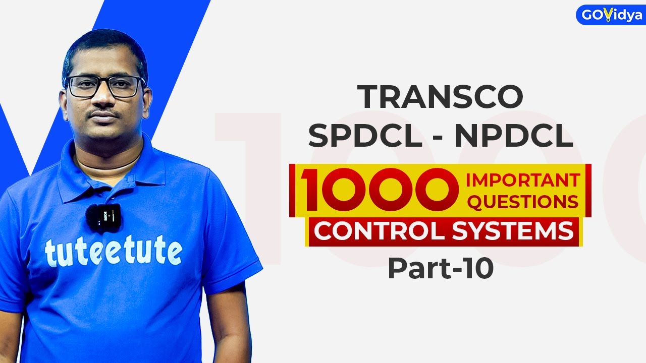 TRANSCO | 1000 Important Questions | Control Systems Part_10 | EEE ...