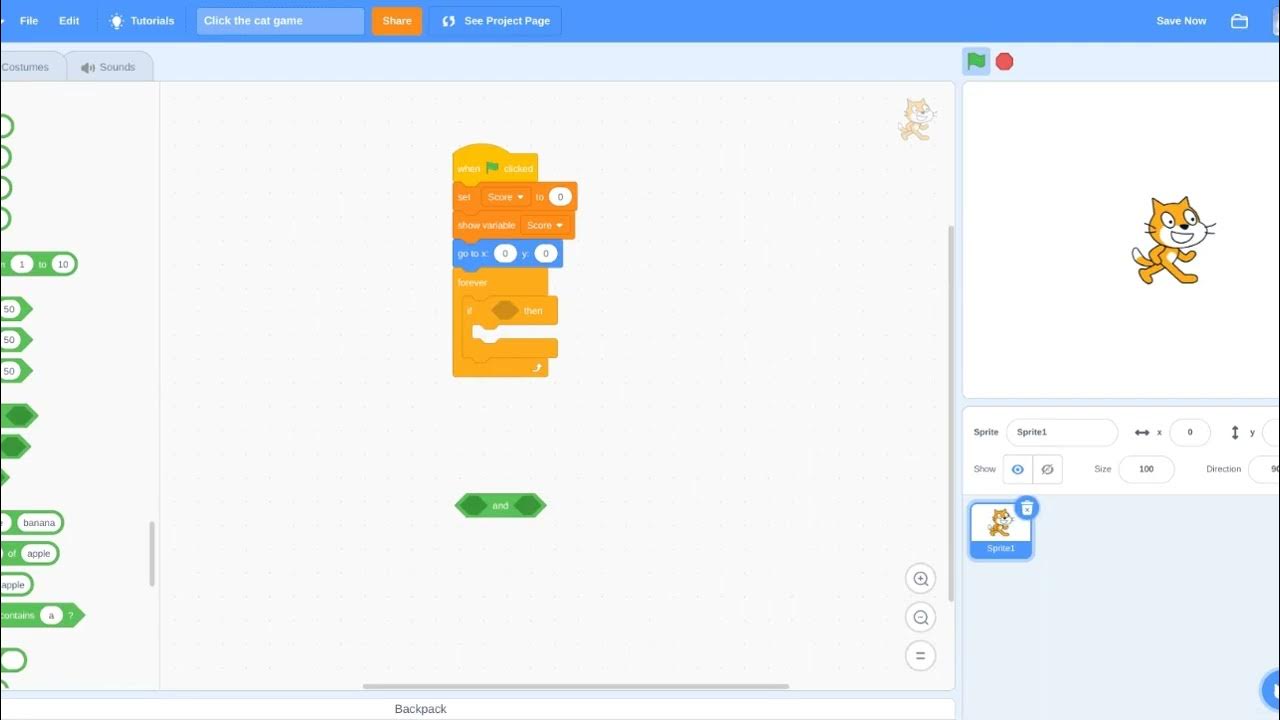 Scratch how to clicker game tutorial - YouTube