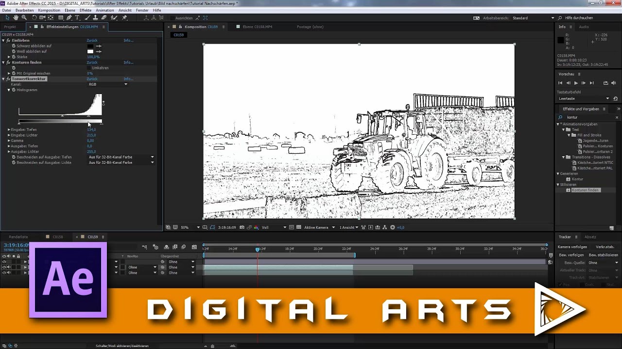 After Effects advanced sharpening Tutorial GERMAN - YouTube