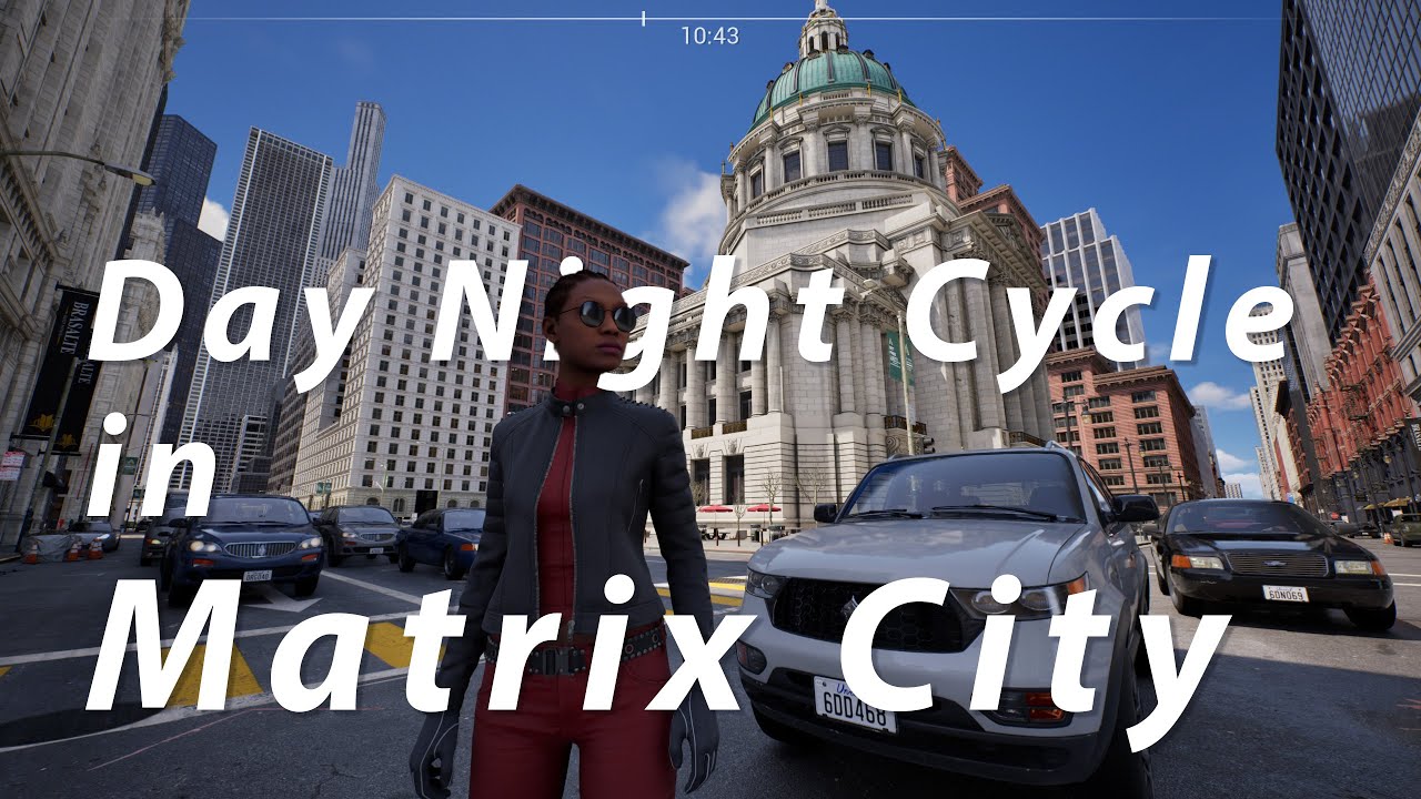 Unreal Engine 5 - City Sample - Day Night Cycle in Matrix City - YouTube