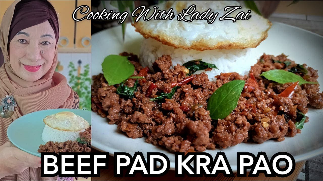 Super Yummy Recipe from Thailand Pad Kra Pao with Minced Beef ...