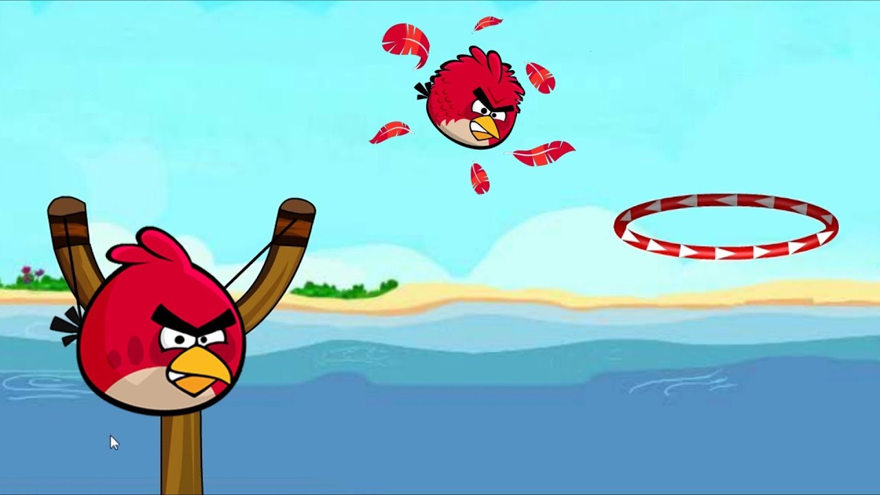 Angry Birds Sling Shot Fun 2 - SKILL GAME SHOOTING ANGRY BIRDS THROUGH ...