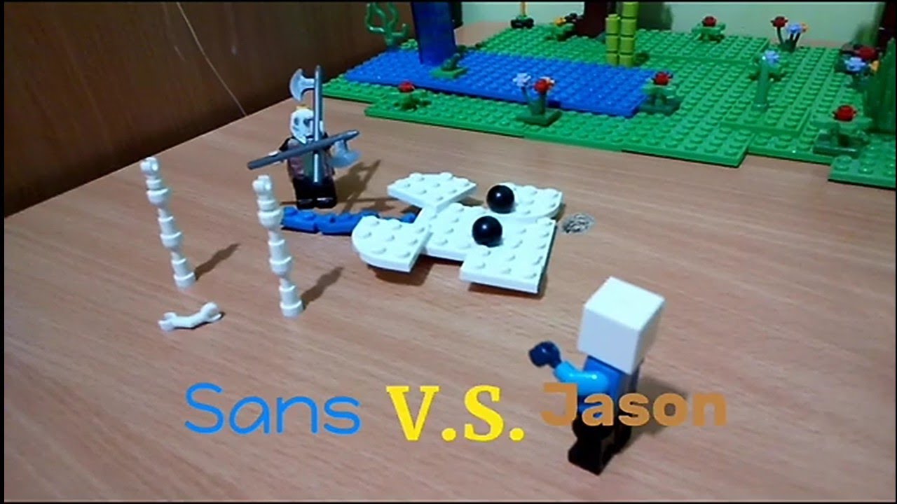 Sans VS Jason Voorhees(Lego Stop Motion) - YouTube