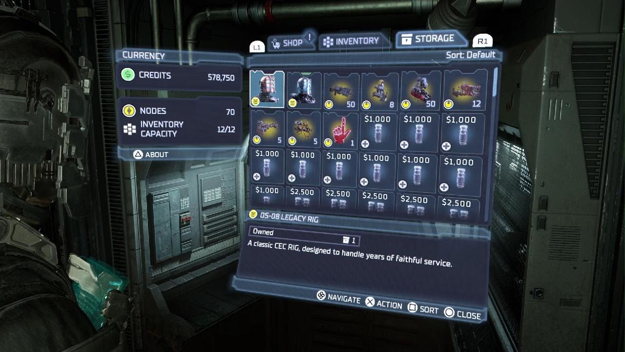 New Game+ inventory- Dead space Remake - YouTube