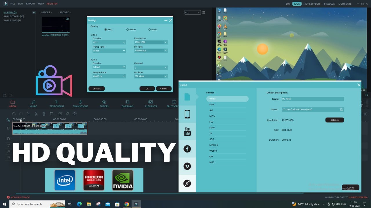 (Wondershare Filmora) - How To Export Video in High-Quality HD - YouTube