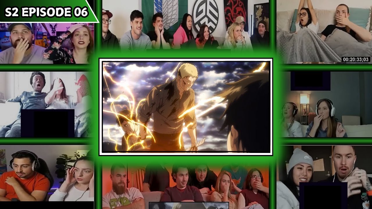 ATTACK ON TITAN | SEASON 02 EPISODE 06 [ REACTION MASHUP ] - YouTube