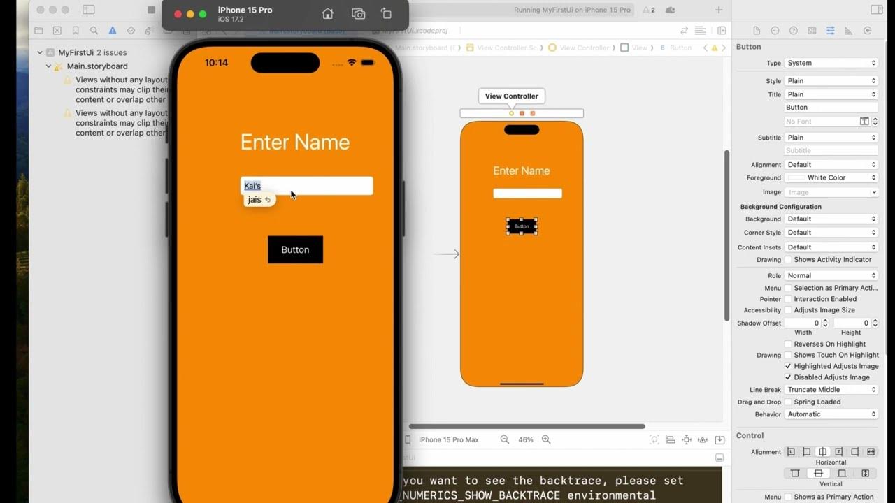 Create Your First iOS User Interface | For beginners | xcode | Swift | UI Design - YouTube