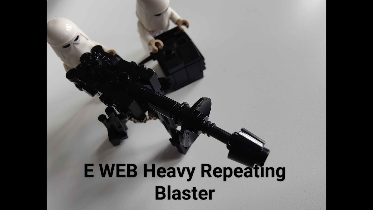 Lego E WEB Heavy Repeating Blaster Tutorial - YouTube