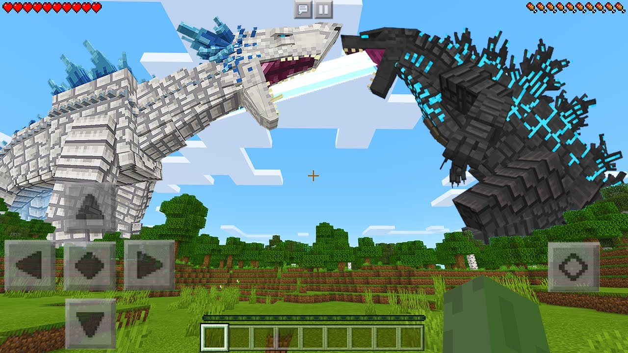 I Found GODZILLA vs SHIMO in Minecraft Pocket Edition... - YouTube