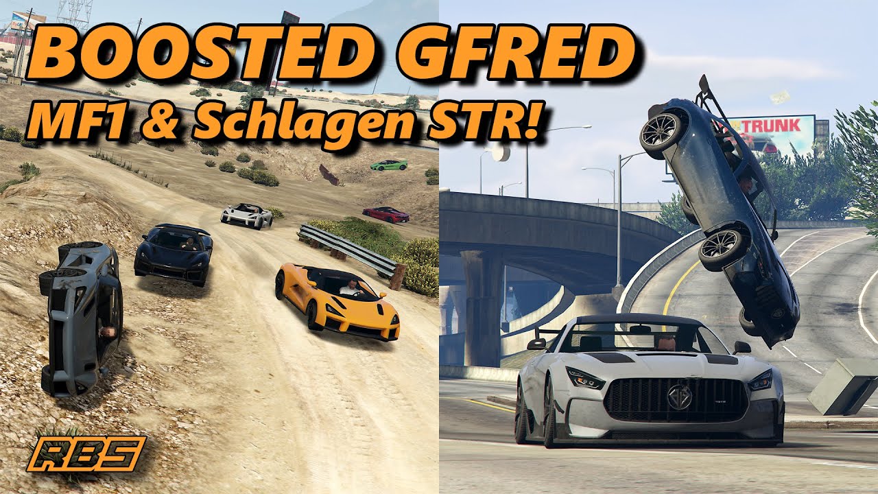 CRAZY Boosted MF1 & Schlagen STR! - Boosted Gfred #11 GTA 5 - YouTube