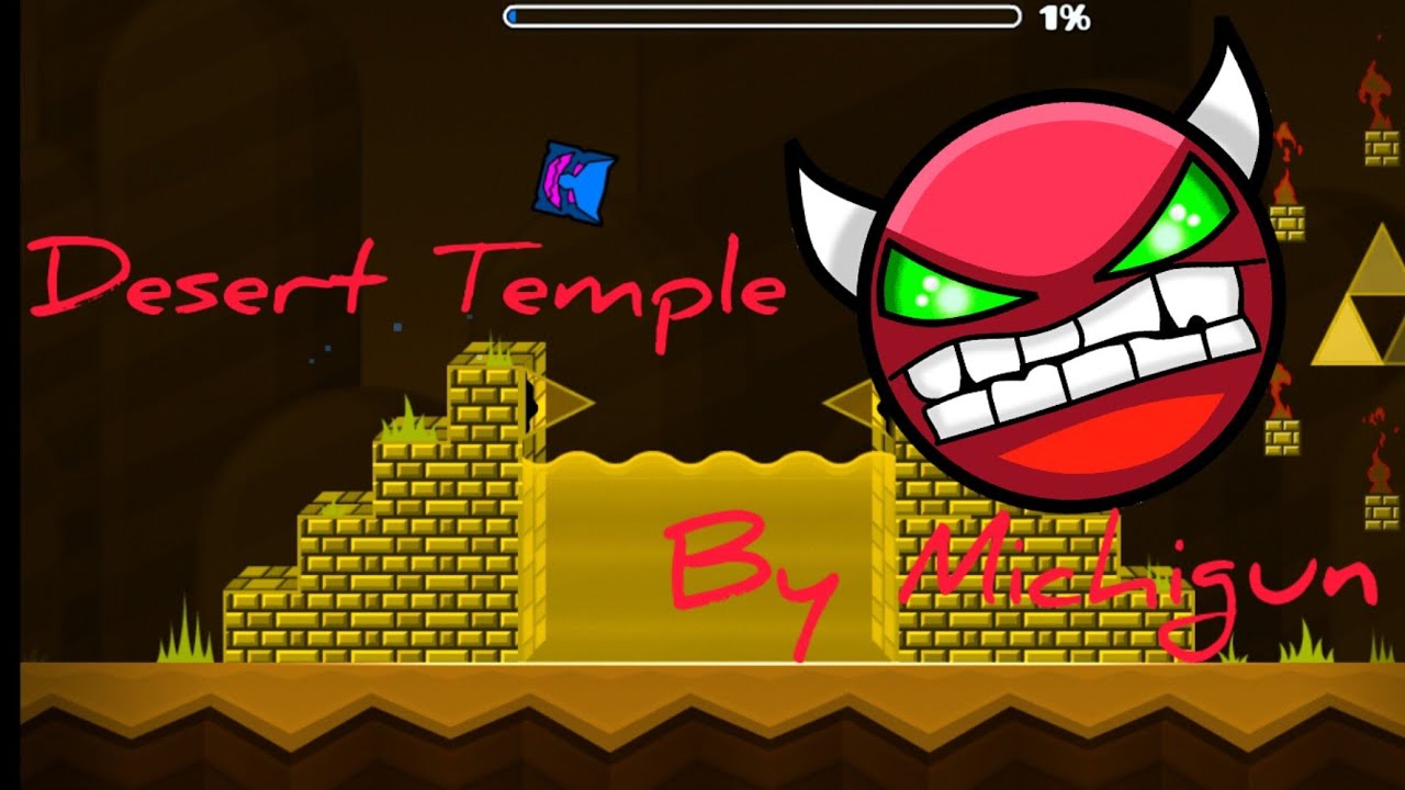 Как пройти Desert Temple (geometry dash) - YouTube